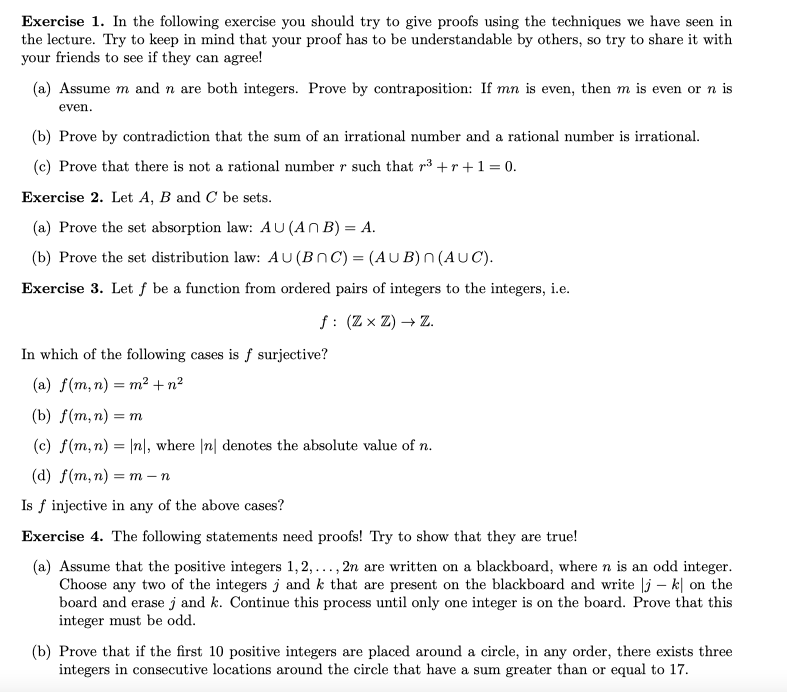 Solved Exercise 1 In The Following Exercise You Should Try
