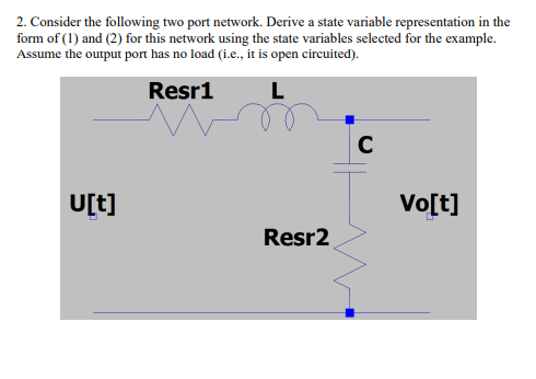 Solved The state variable description of a linear dynamical | Chegg.com