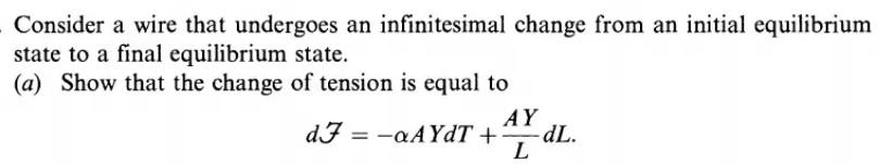 Solved Consider a wire that undergoes an infinitesimal | Chegg.com