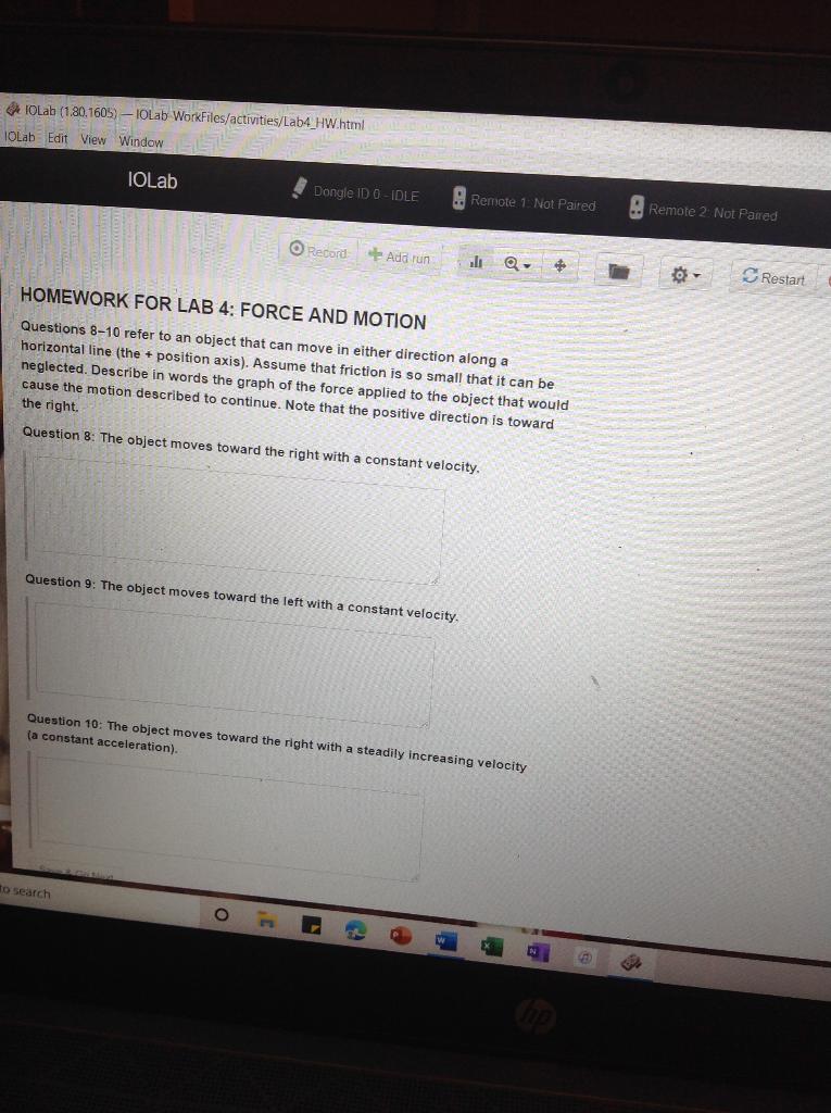 Solved A FOLab (1.80.1605) - IOLab WorkFiles/activities/Lab4 | Chegg.com