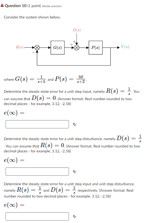 Solved A Question 10 (1 ﻿point) ﻿Retake questionConsider the | Chegg.com