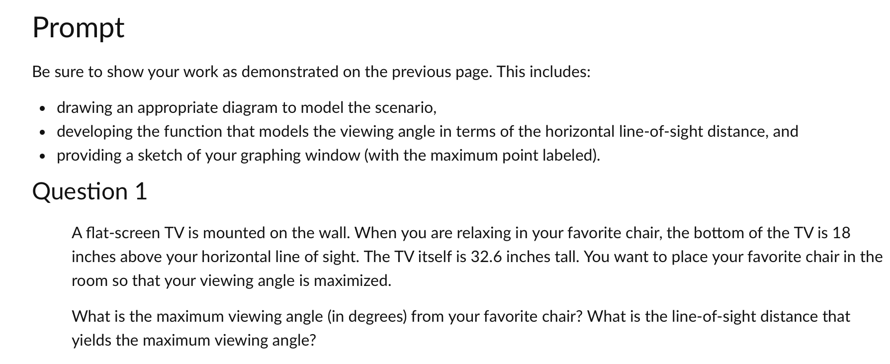 Solved Prompt Be sure to show your work as demonstrated on | Chegg.com