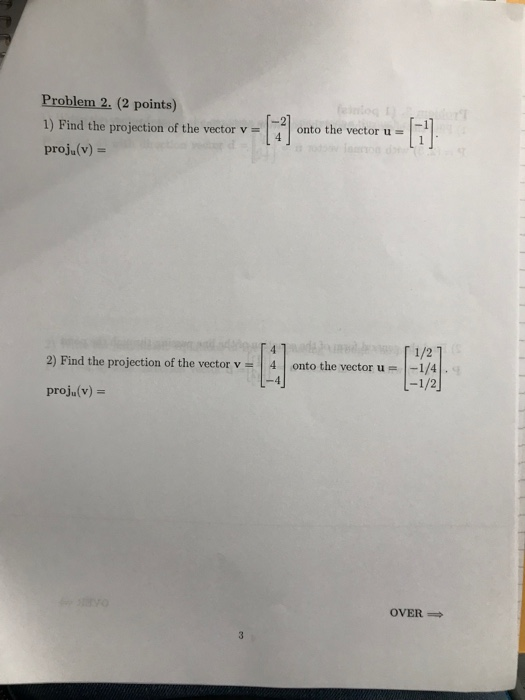 Solved Problem 1. (2 points) 1) Find the angle between the | Chegg.com
