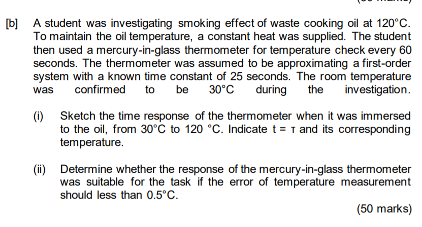 Solved [b] A student was investigating smoking effect of | Chegg.com