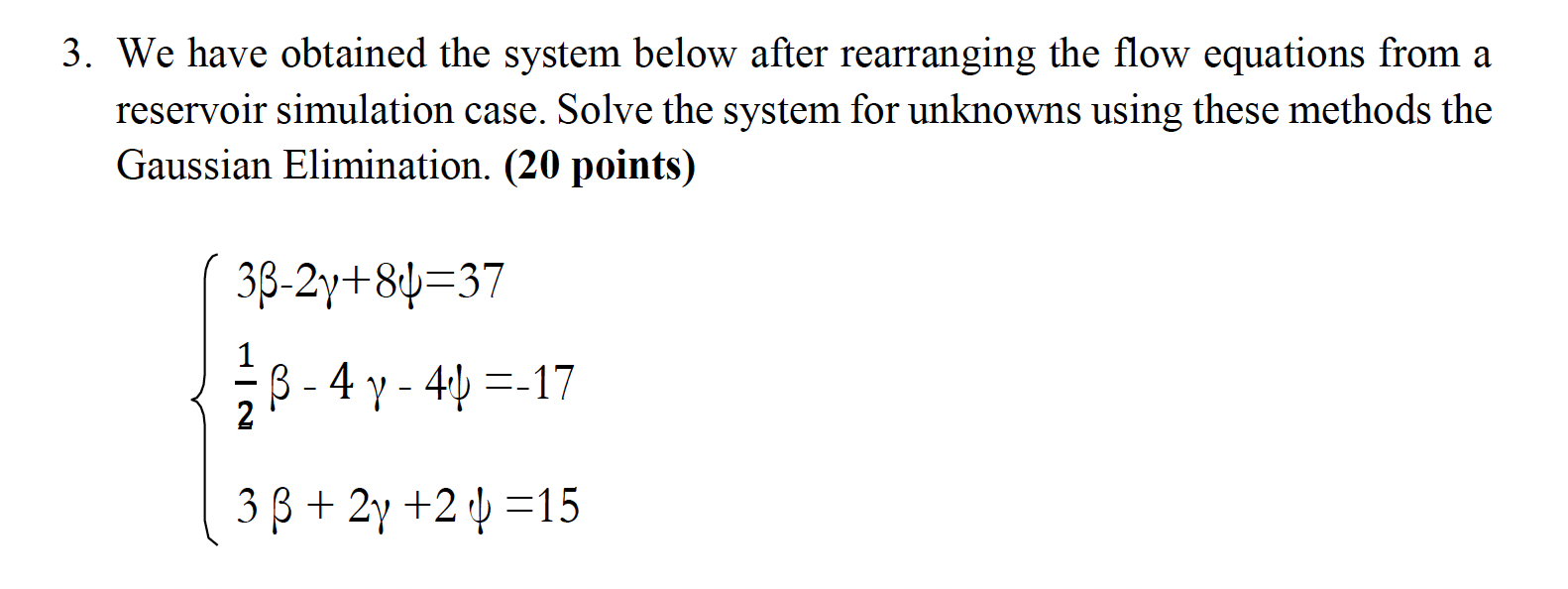 Solved We have obtained the system below after rearranging | Chegg.com