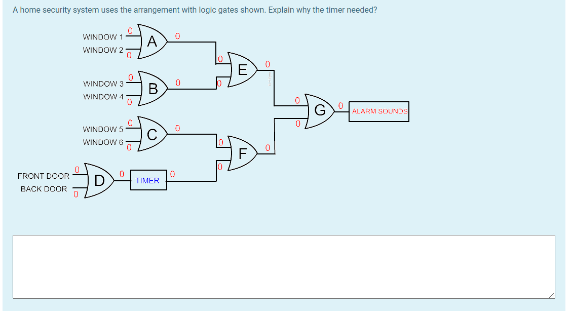 Solved A home security system uses the arrangement with | Chegg.com