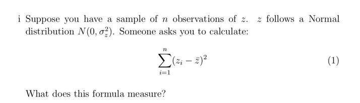 Solved 2 follows a Normal i Suppose you have a sample of n | Chegg.com