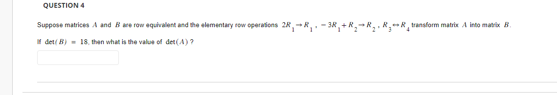 Solved Suppose matrices A and B are row equivalent and the | Chegg.com