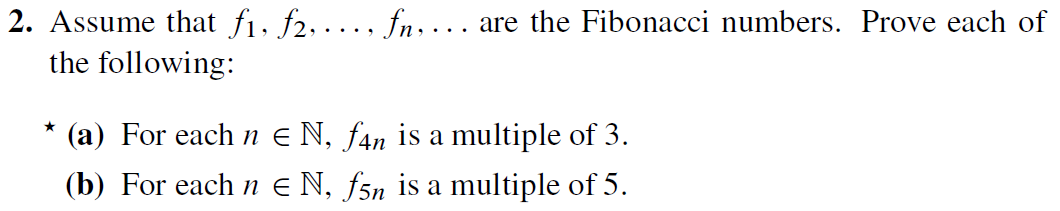 Solved 2. Assume that fi, f2, ..., fn, ... are the Fibonacci | Chegg.com