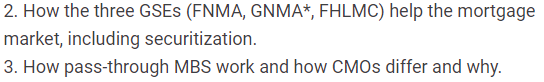 Solved 2. How the three GSES (FNMA, GNMA*, FHLMC) help the | Chegg.com