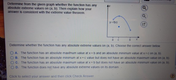 Solved Determine from the given graph whether the function | Chegg.com