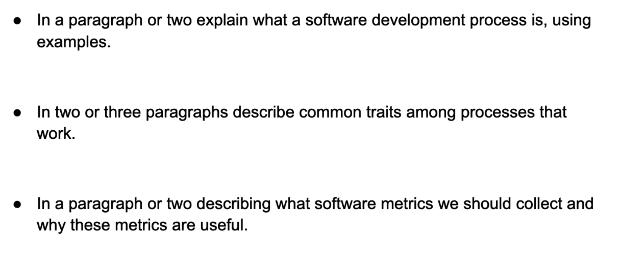 Solved In a paragraph or two explain what a software | Chegg.com