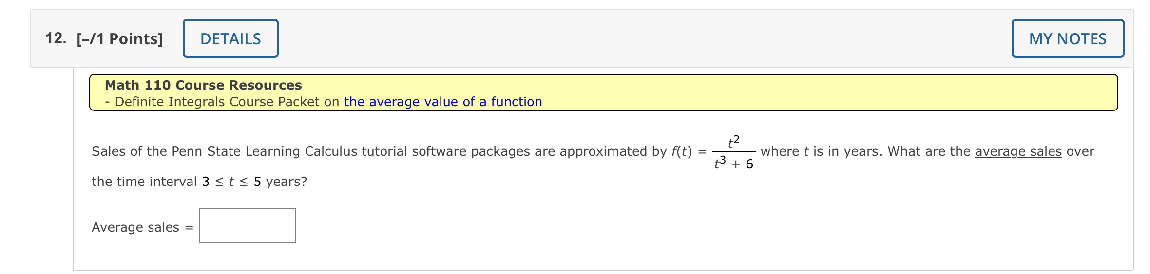 Sales of the Penn State Learning Calculus tutorial | Chegg.com