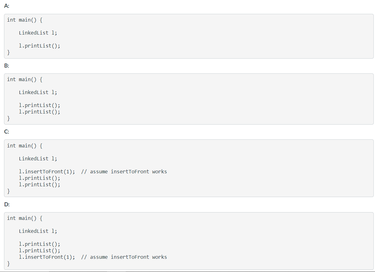 Solved C++ Consider the printList member function in | Chegg.com