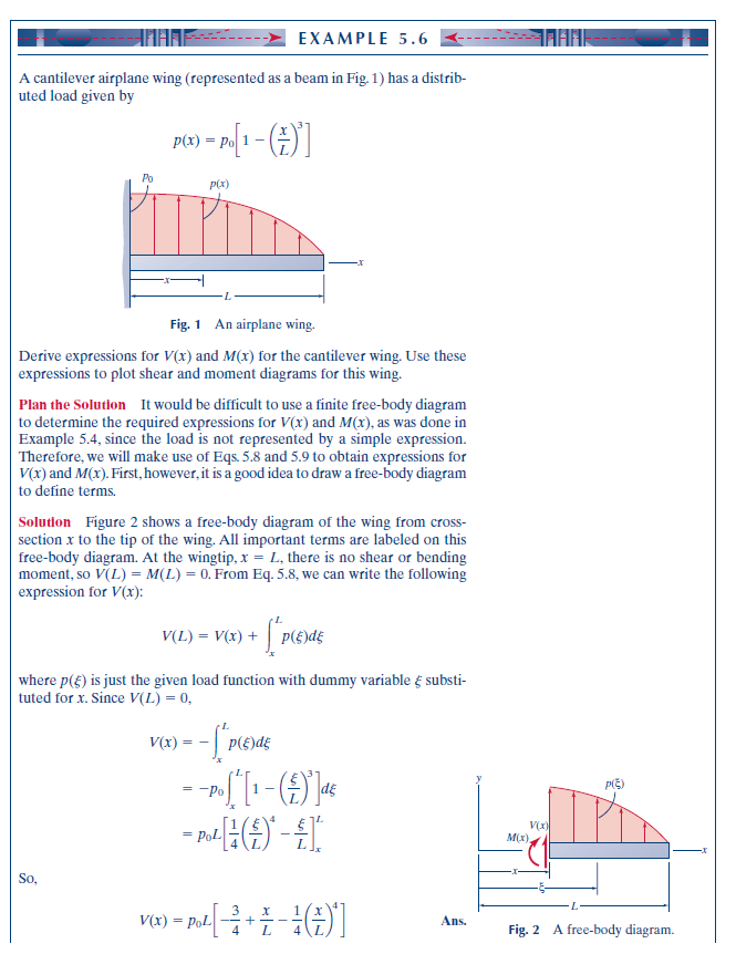 Solved Prob. 5.4-19. Solve Example Problem 5.6 replacing the | Chegg.com