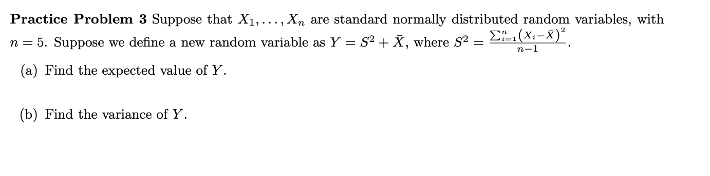 Solved Suppose that x1,dots,xn ﻿are standard normally | Chegg.com