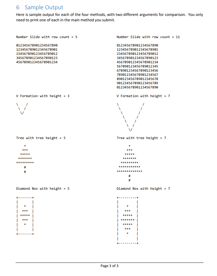 Solved 1 Task Write a program with four methods, each | Chegg.com