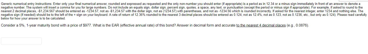 Solved Generic numerical entry instructions: Enter only your | Chegg.com Solved Generic numerical entry instructions: Enter only your | Chegg.com