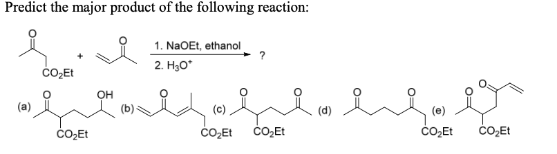 Solved Predict the major product of the following reaction: | Chegg.com