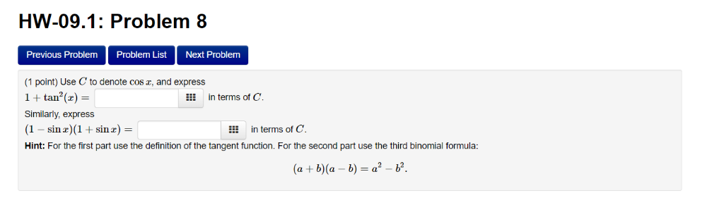 Solved Previous Problem Problem ListNext Problem (1 point) | Chegg.com