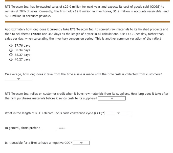 Solved Drop down boxes options: 1. | Chegg.com