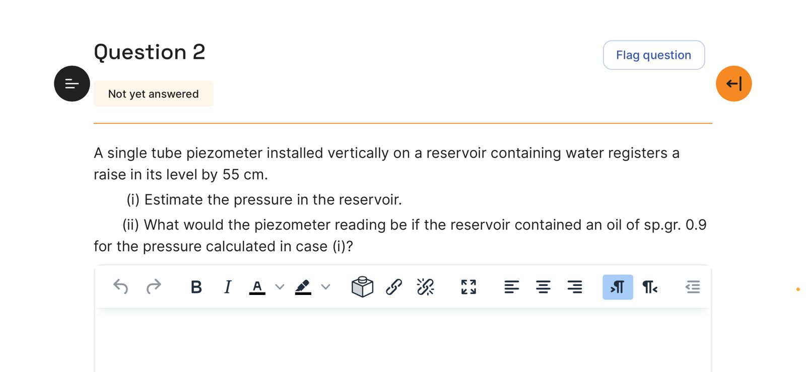 Solved A single tube piezometer installed vertically on a | Chegg.com
