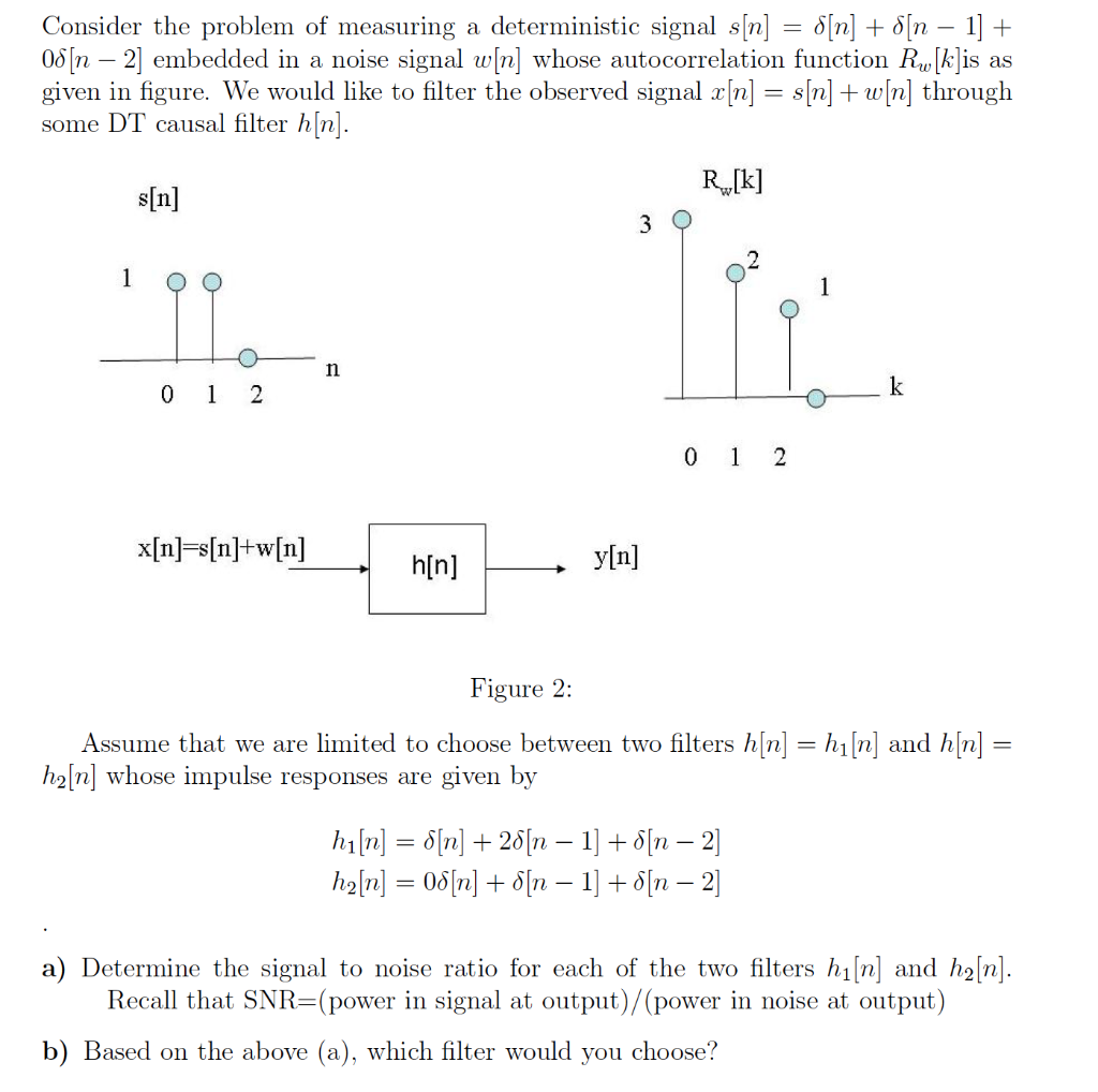 Solved Consider the problem of measuring a deterministic | Chegg.com