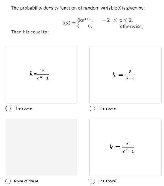 Solved The probability density function of random variable X | Chegg.com