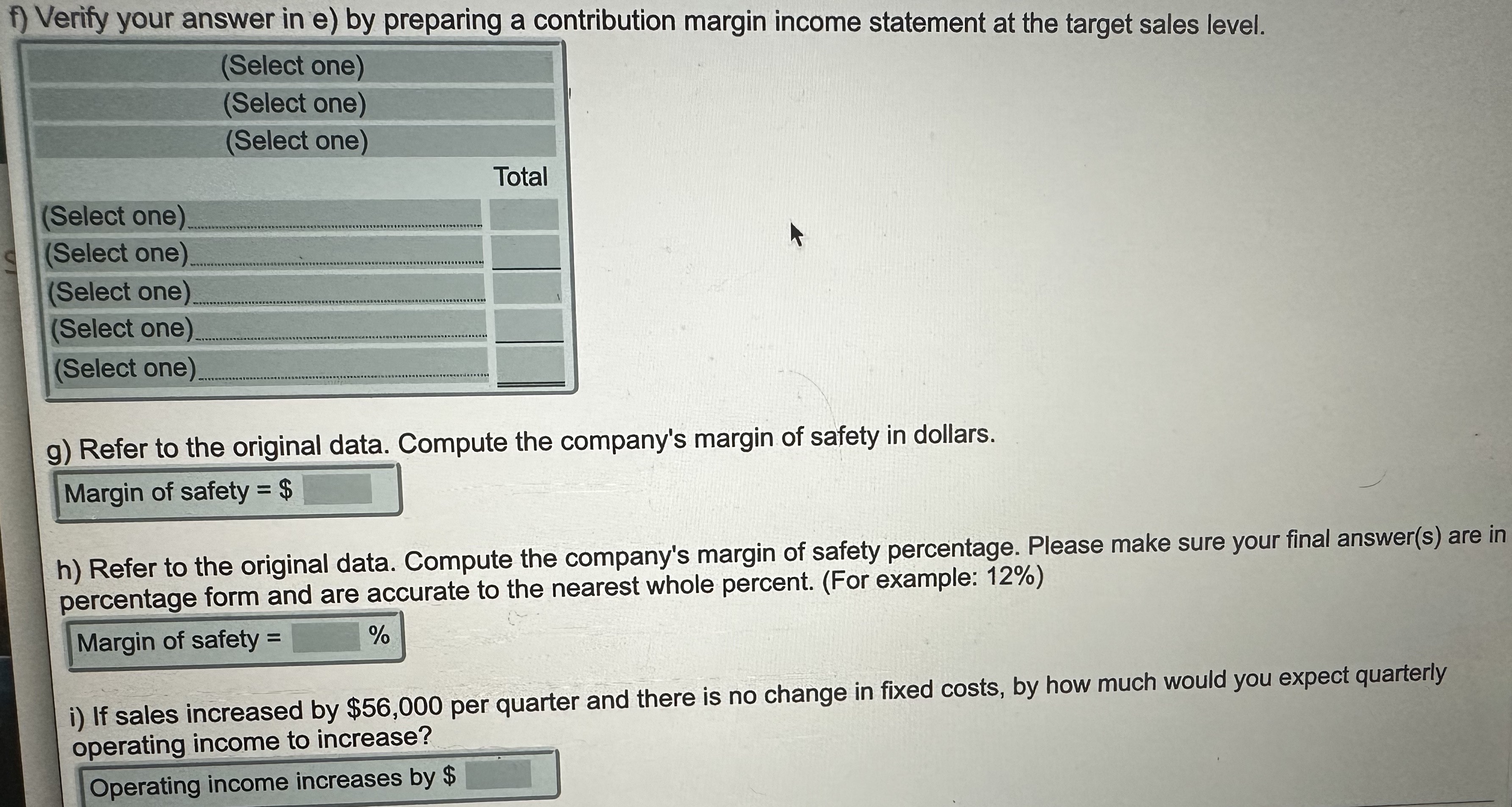 Solved XYZ Co. manufactures and sells a single product. The | Chegg.com