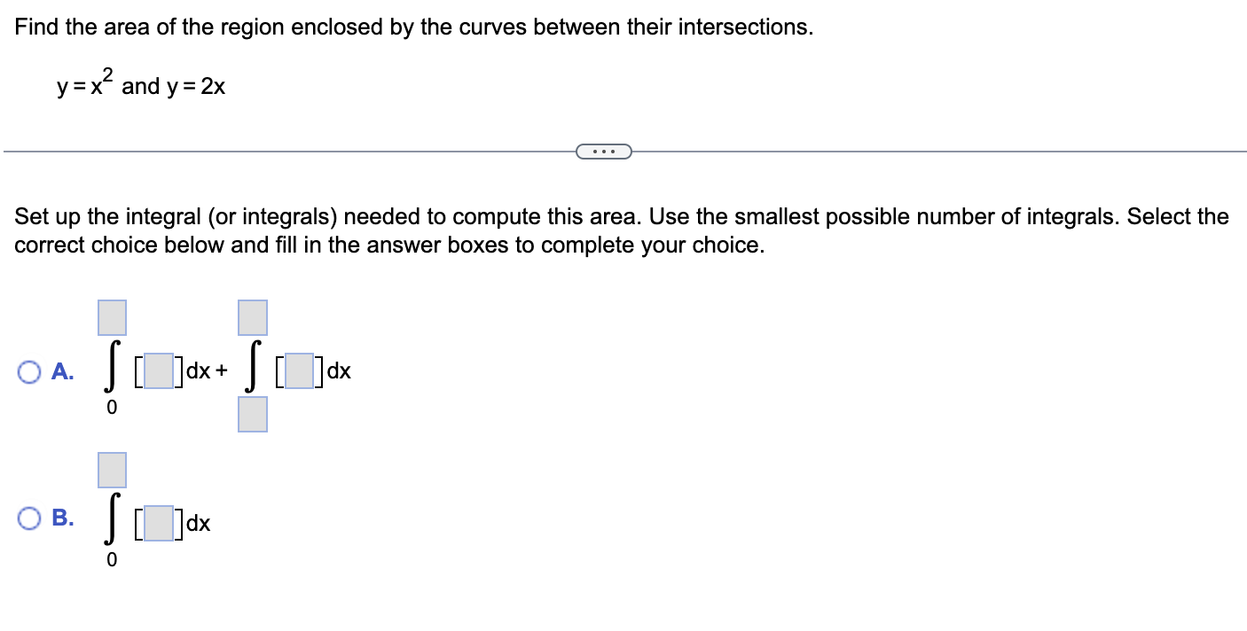 Solved Set up the integral (or integrals) ﻿needed to compute | Chegg.com