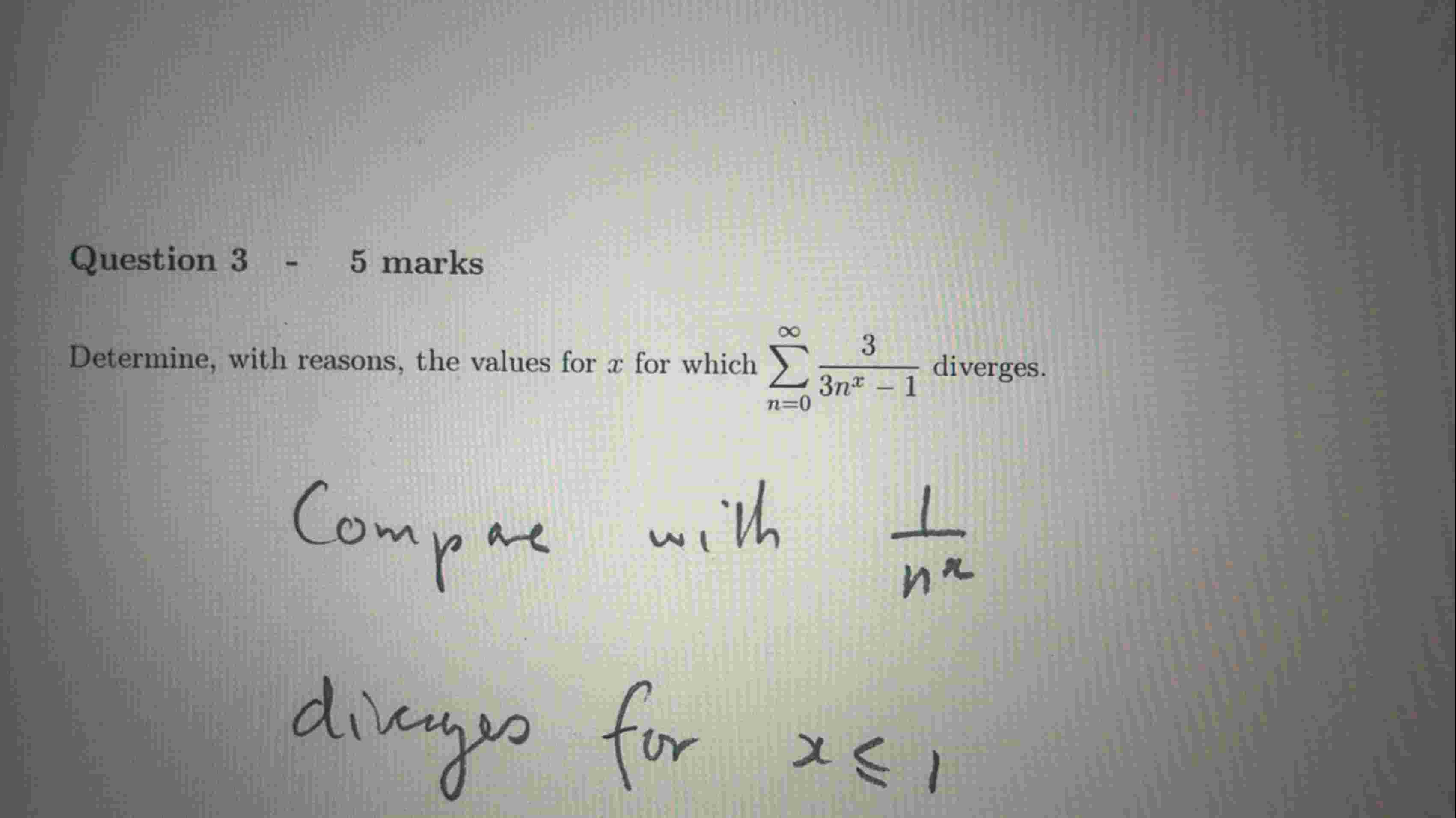 Solved code class="asciimath">Question 3 - 5 ﻿marks | Chegg.com