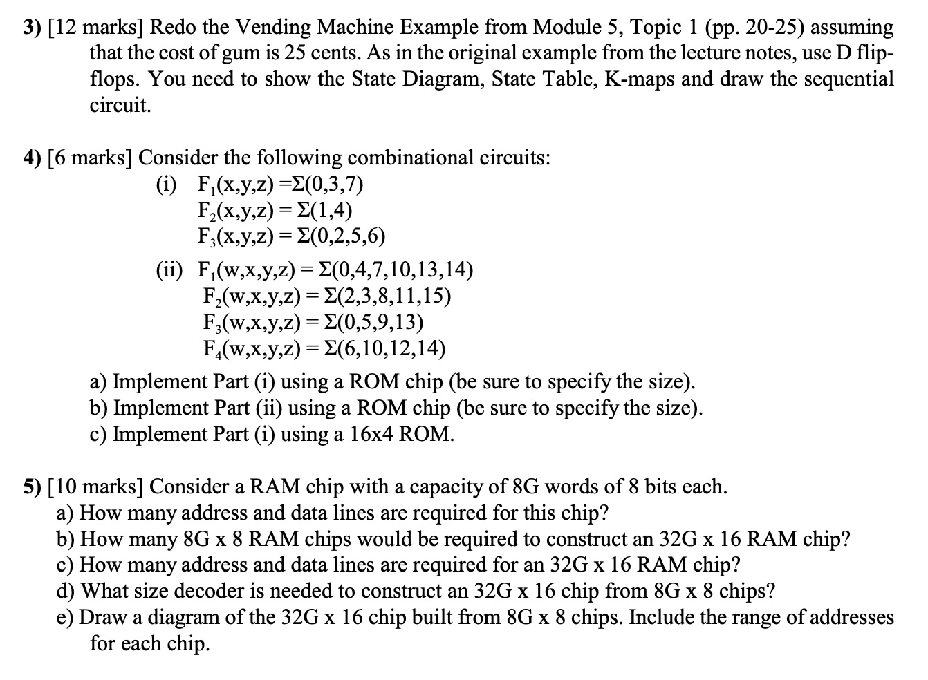Solved [12 ﻿marks] ﻿Redo the Vending Machine Example from | Chegg.com