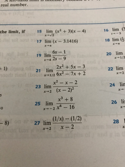 Solved lim_x rightarrow Squareroot 2 (x^2 + 3)(x - 4) lim_x | Chegg.com