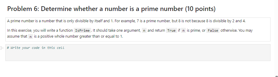 Solved Problem 6: Determine whether a number is a prime | Chegg.com