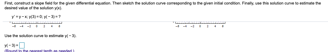 Solved First, construct a slope field for the given | Chegg.com
