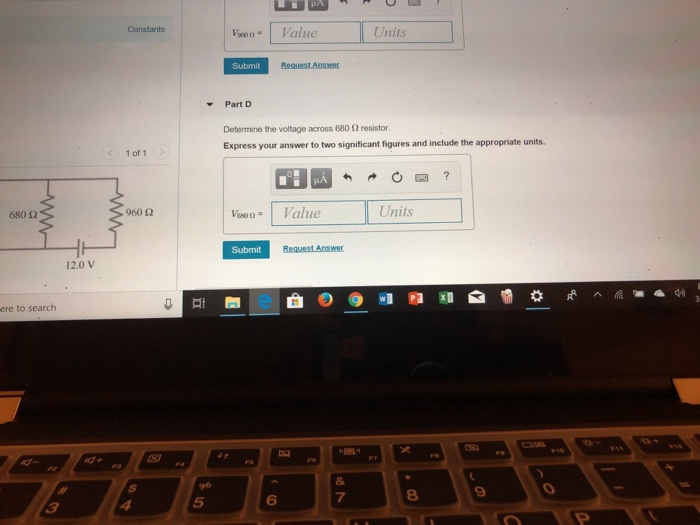 Solved Constants Part A Determine the equivalent resistance | Chegg.com