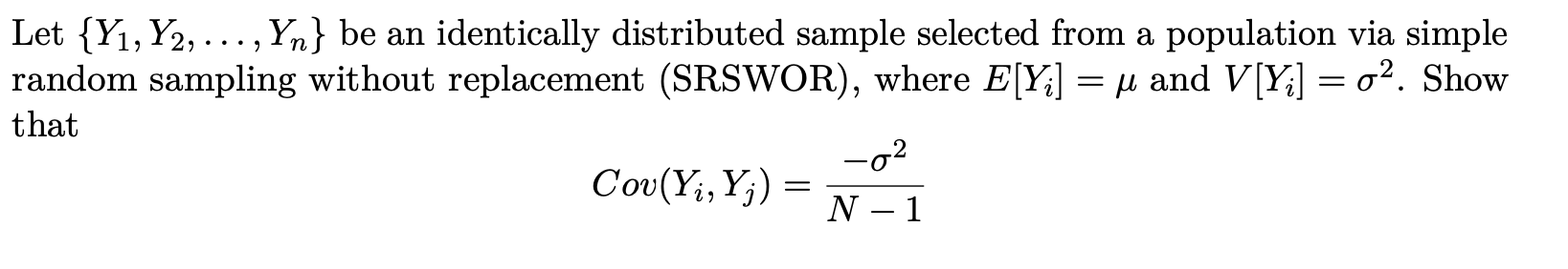 Solved Let {Y1,Y2,…,Yn} be an identically distributed sample | Chegg.com
