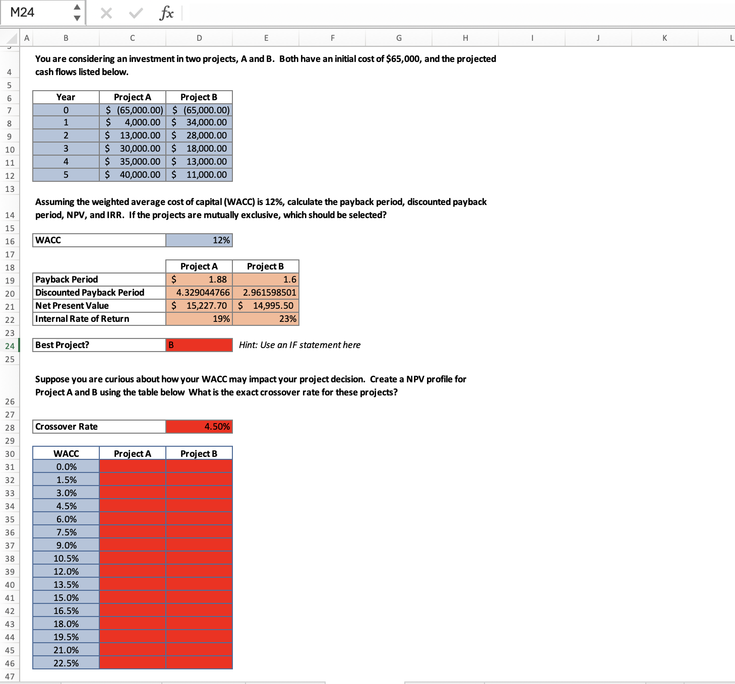 Solved You are considering an investment in two projects, A | Chegg.com