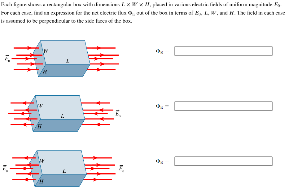 Solved Each figure shows a rectangular box with dimensions | Chegg.com