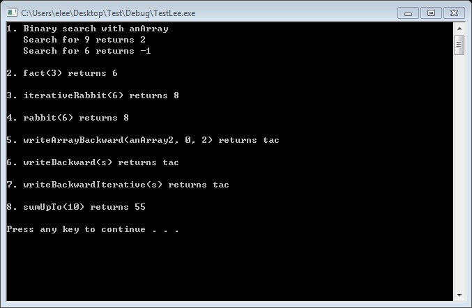 Solved C++ Please implement the recursive (all functions | Chegg.com