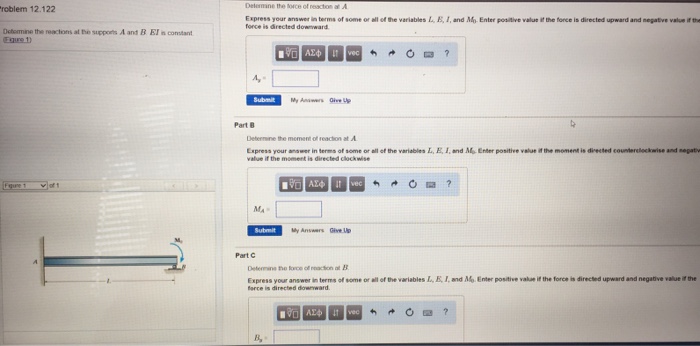 Solved Determine The Reactions At The Supports A And B Ei