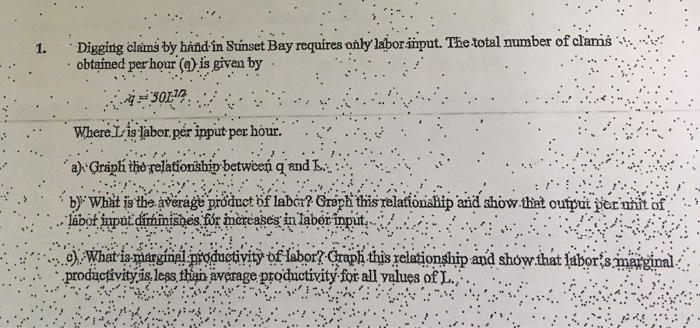 Solved . Digging clans by hind in Sunset Bay requires only | Chegg.com