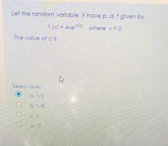 Solved Let the random variable X have p. d. fgiven by f(x) = | Chegg.com