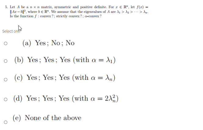 Solved 5. Let A be a nxn matrix, symmetric and positive | Chegg.com