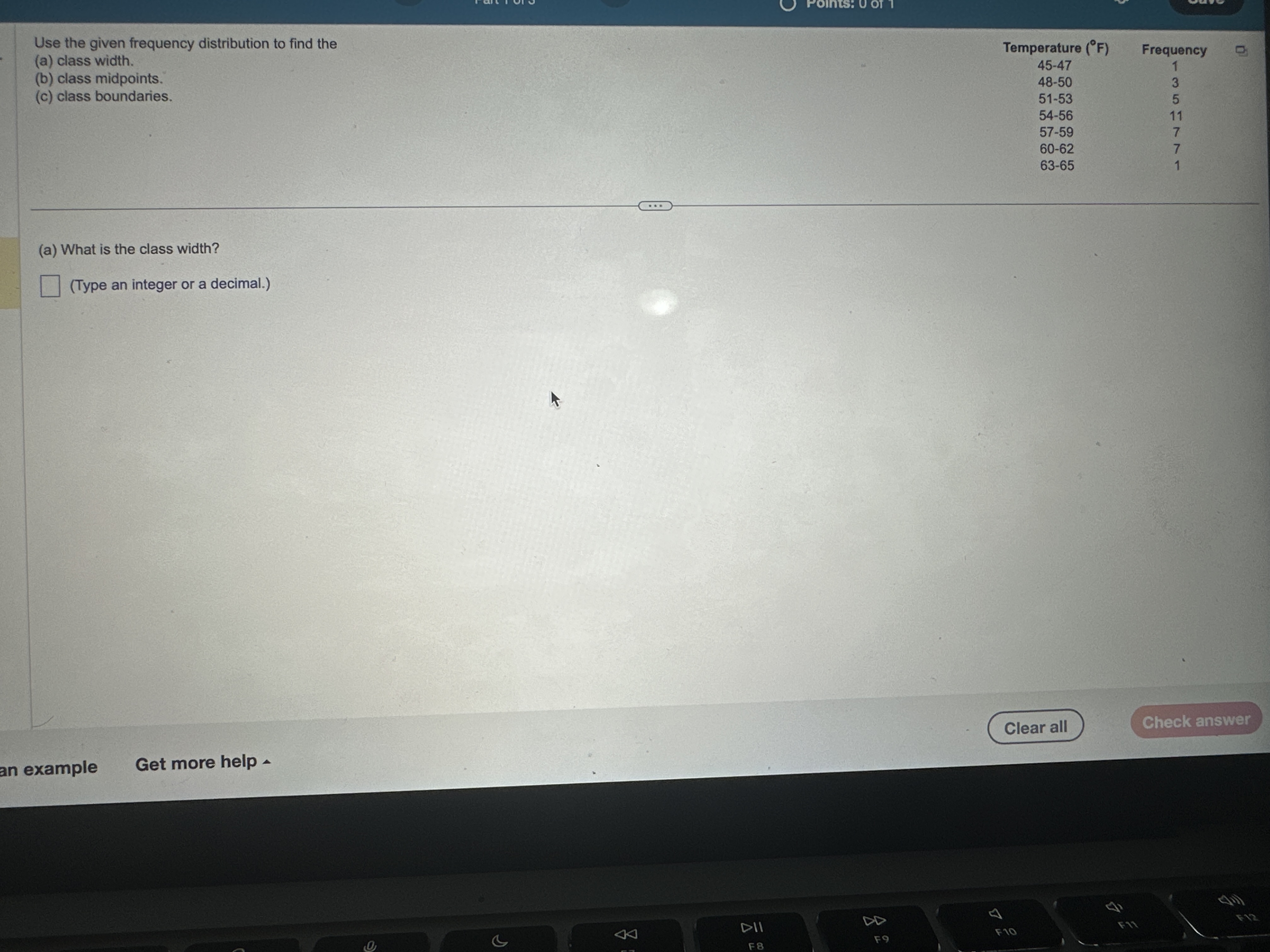 Solved Use The Given Frequency Distribution To Find The A 