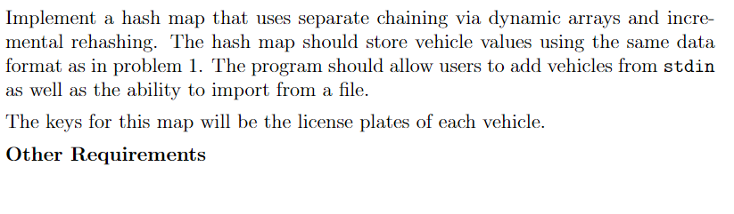 Implement a hash map that uses separate chaining via | Chegg.com