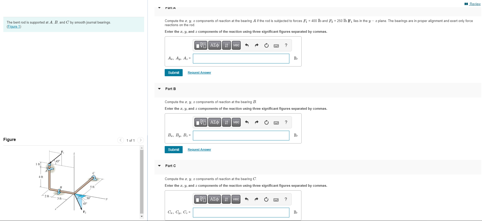 [Solved]: Part ( mathbf{B} ) Compute the ( x, y, z )