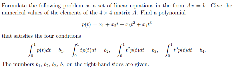 Solved Formulate the following problem as a set of linear | Chegg.com