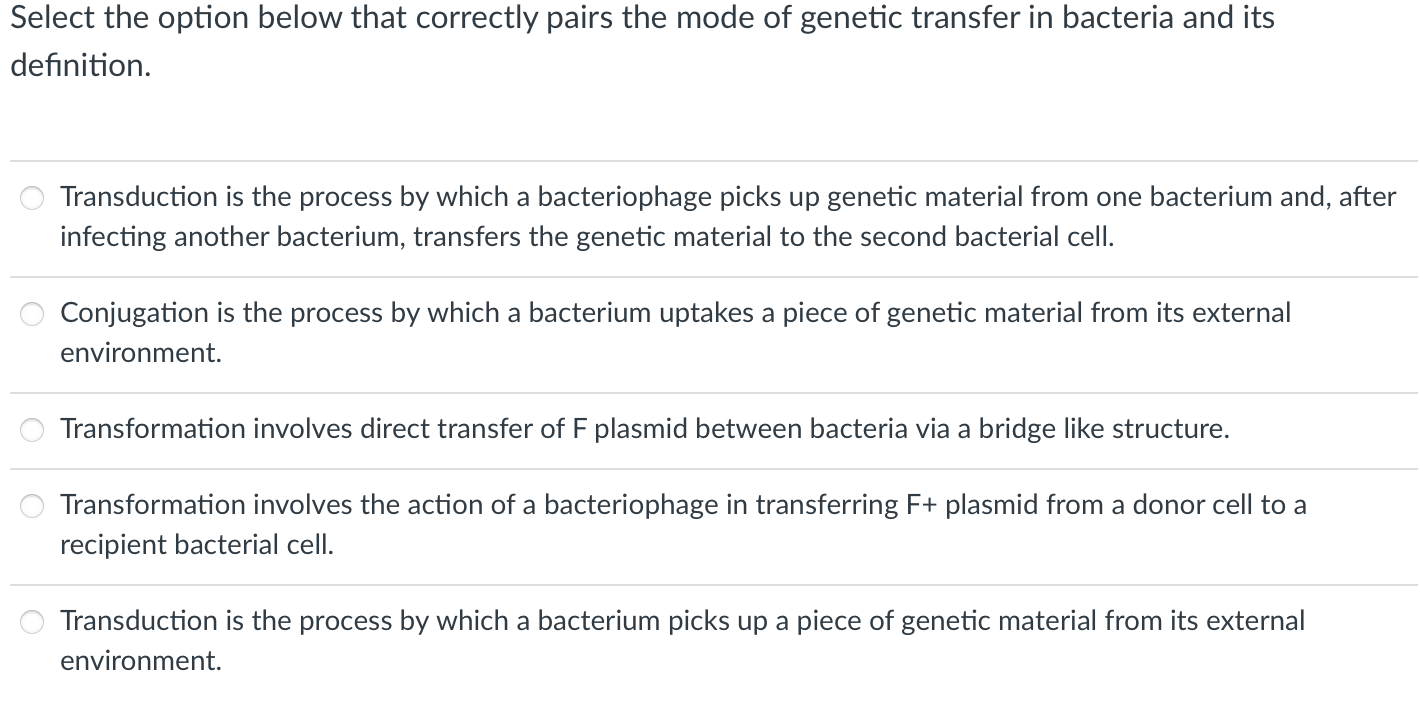 Solved Select the option below that correctly pairs the mode | Chegg.com