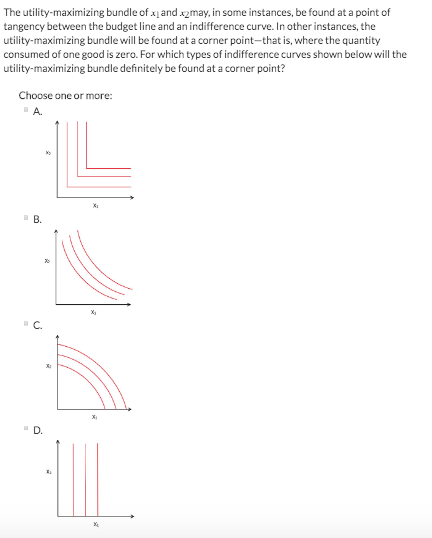 Solved The utility-maximizing bundle of x and x2may, in some | Chegg.com